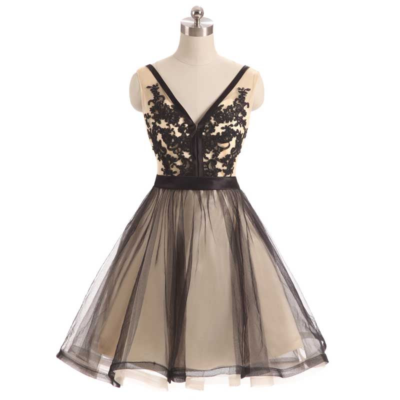 Short Black Lace Cocktail Dress En1010 Jojo Shop